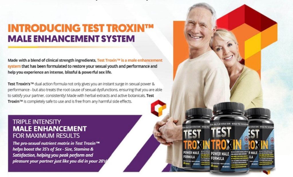 TestTroxin Male Enhancement Pills For Boost Power, Energy & Stamina